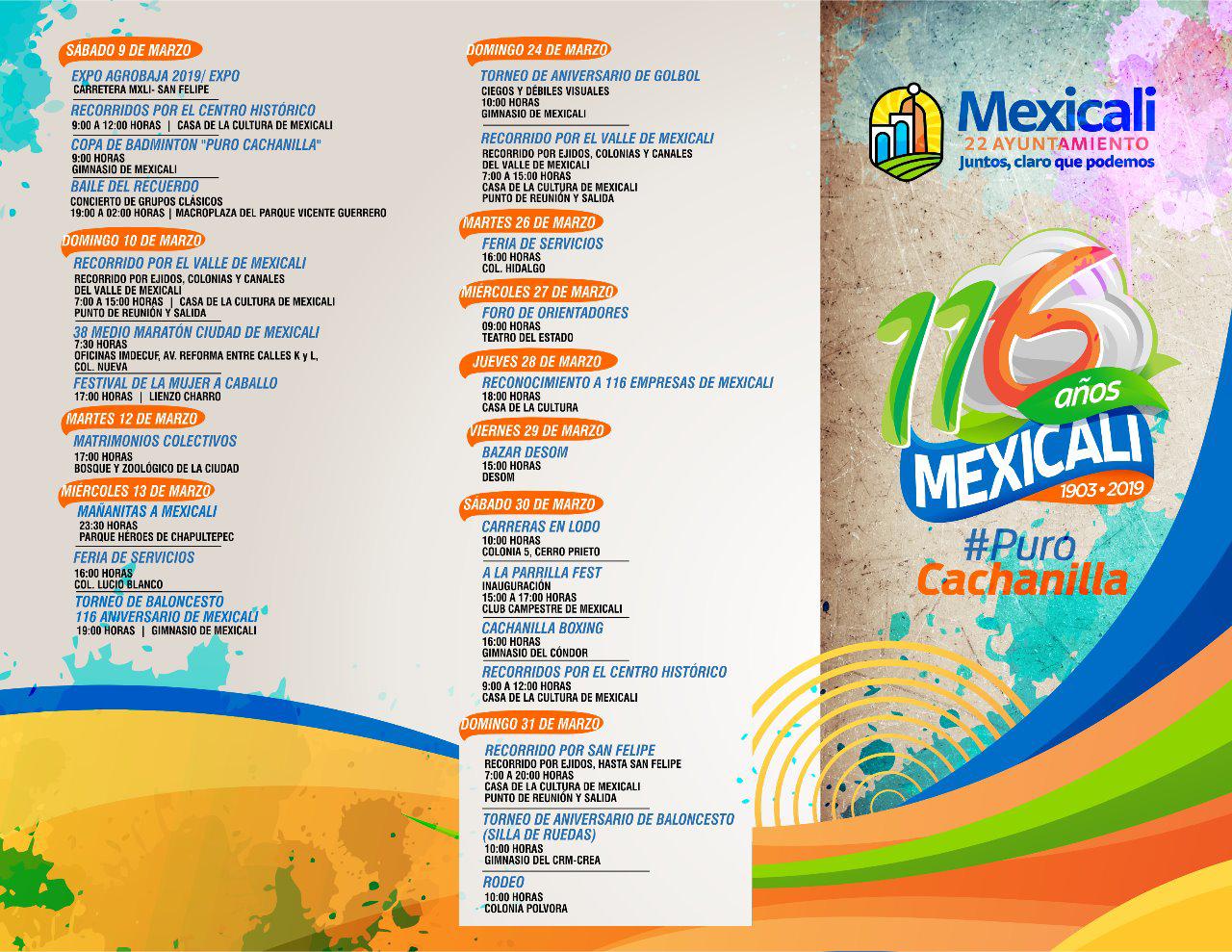 ANUNCIAN CALENDARIO DE EVENTOS PARA CELEBRAR EL 116 ANIVERSARIO DE ...