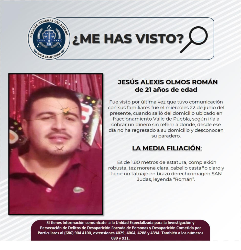 Salió a cobrar un dinero ya no regresó, inicia búsqueda de Jesús Alexis ...