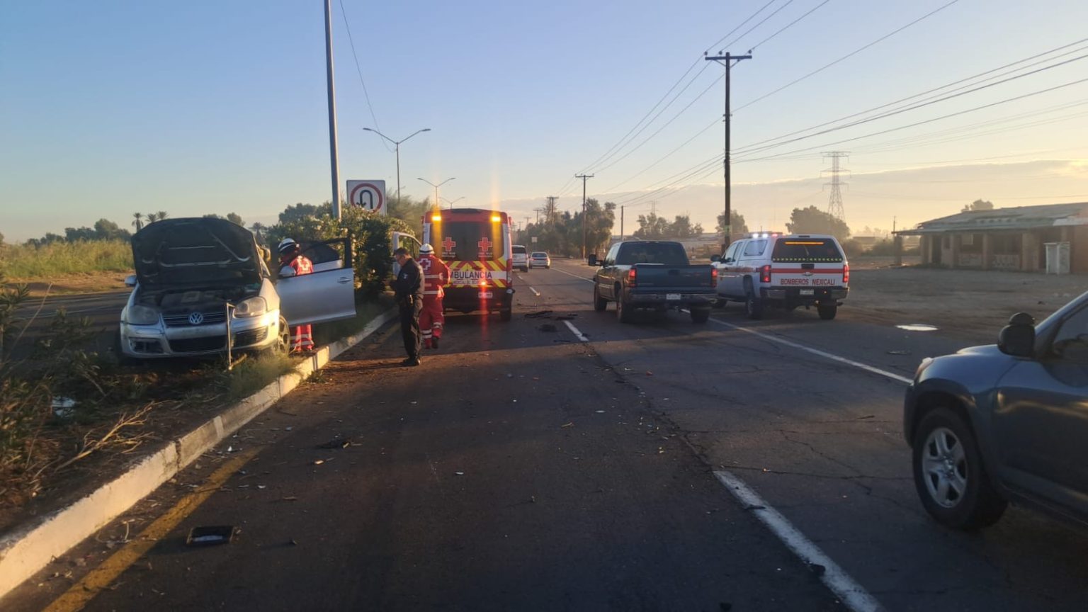 Conductora pierde la vida tras fuerte choque en la carretera Mexicali ...